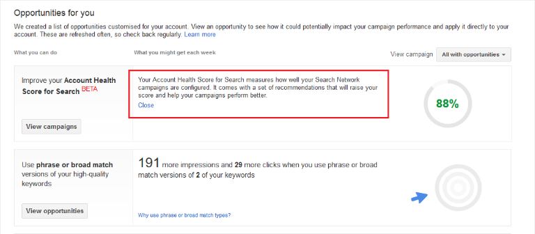 « Account Health Score for Search » disponible en version BETA - Kaizen ...